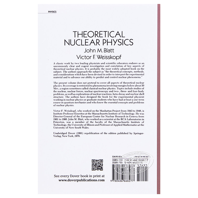 Theoretical Nuclear Physics，权威经典值得收藏吗？-人文社科类原版书-淘宝好物网