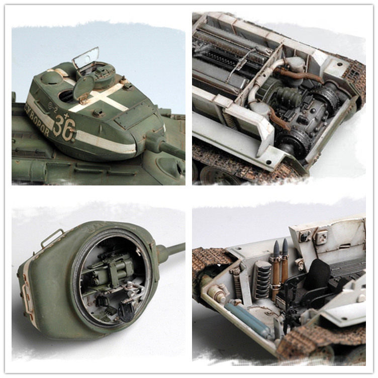 小号手84807/84809 1/48T34/85坦克模型：军工级拼装体验！新手也能玩出高级感！-坦克-淘宝好物网