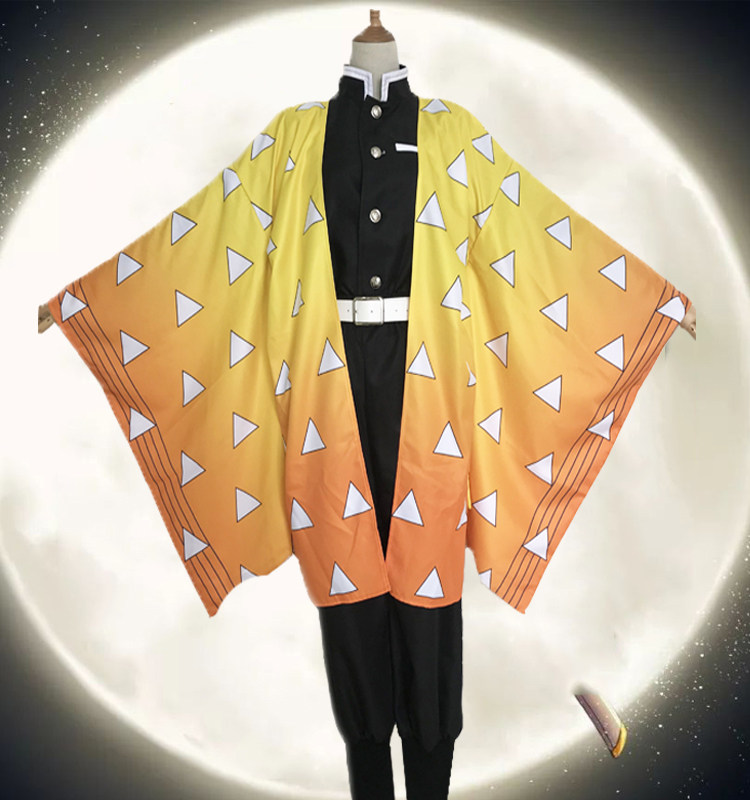 Demon Slayer : Kimetsu no Yaiba Zenitsu Agatsuma Cosplay costumes ...