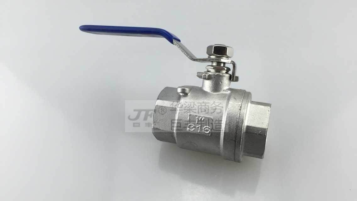 304 stainless steel ball valve two-piece ball valve inside the thread ...