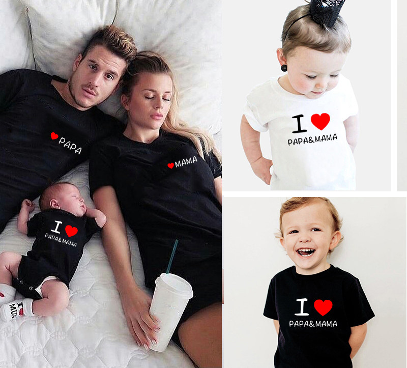 High-end family portrait Spring and summer korean short-sleeved t ...