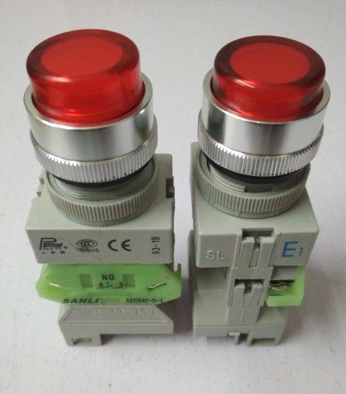 Hangzhou Sanli Belt Light Self Lock Button Switch SANLI LAY37 (PBC) E1 ...