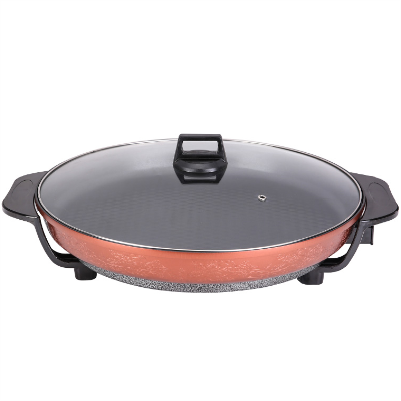 [USD 82.01] Large electric fry pan single-sided electric cake clang ...