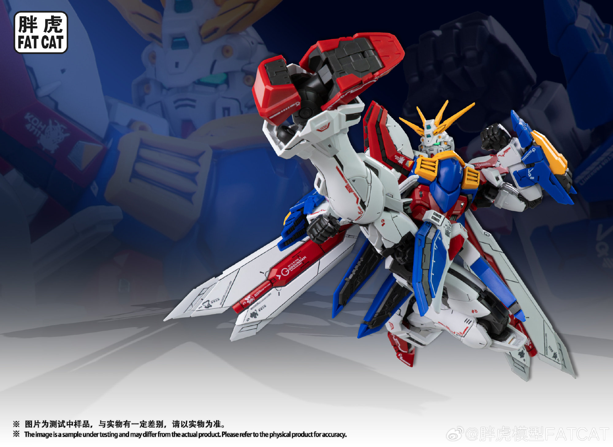 FAT CAT 1/100 GOD MODEL KIT RG DETAIL UP VER + EFFECT PART SET