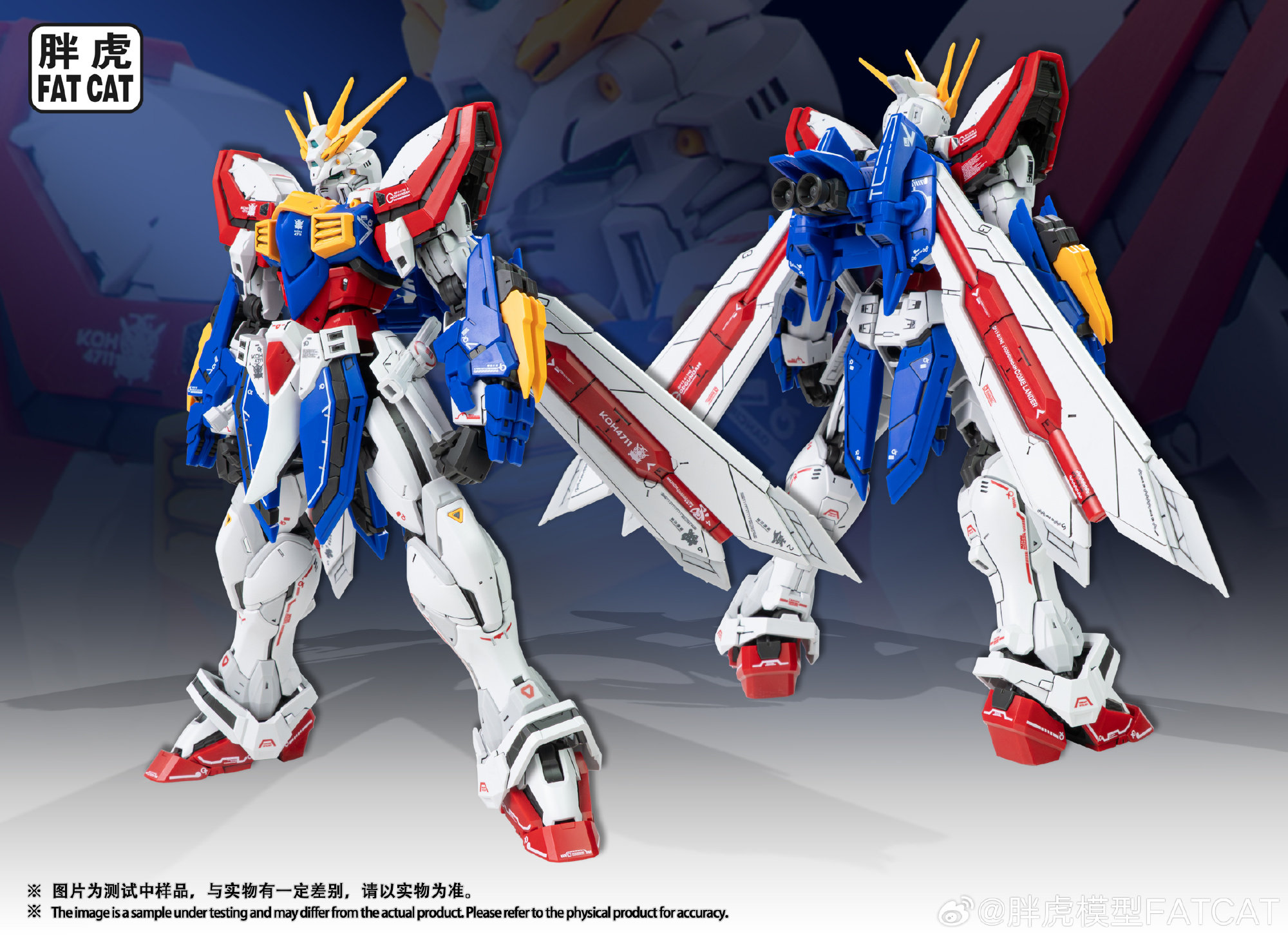 FAT CAT 1/100 GOD MODEL KIT RG DETAIL UP VER + EFFECT PART SET
