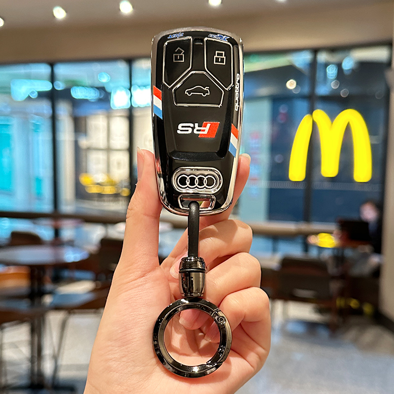 奥迪A4L钥匙套A6L/Q5L/A3L专用q3高级Q2L/A7车a8/q7/a5/q4etron扣-Taobao
