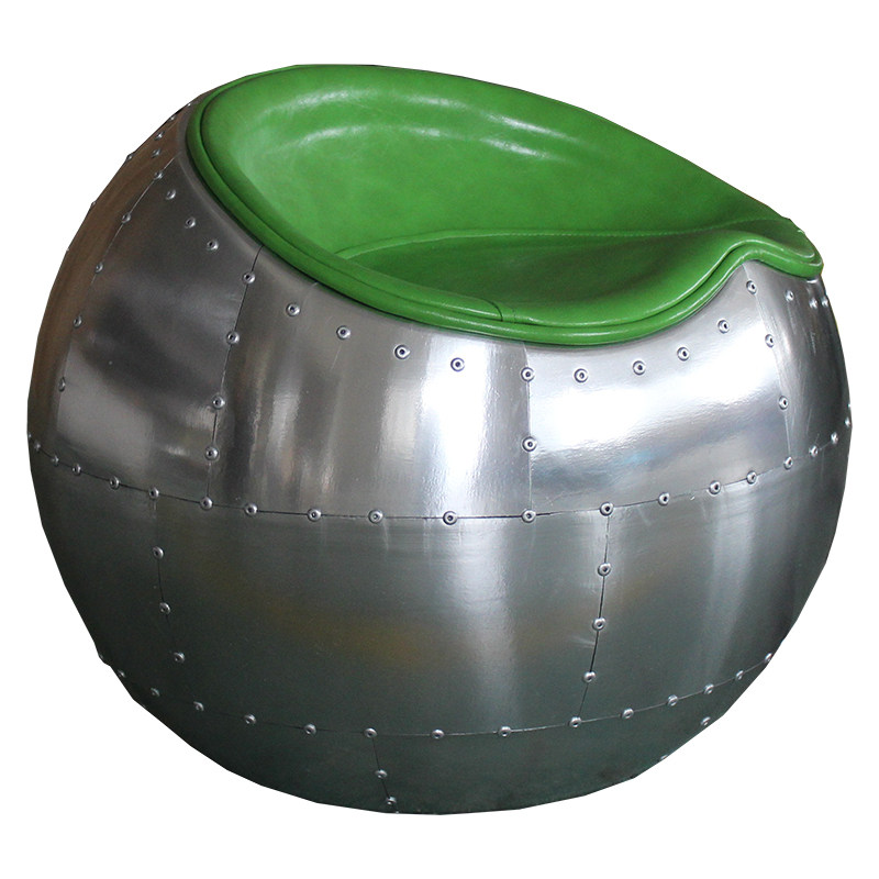 [USD 127.68] Aluminum Apple Stool Retro Hemisphere Chair Simple Small ...