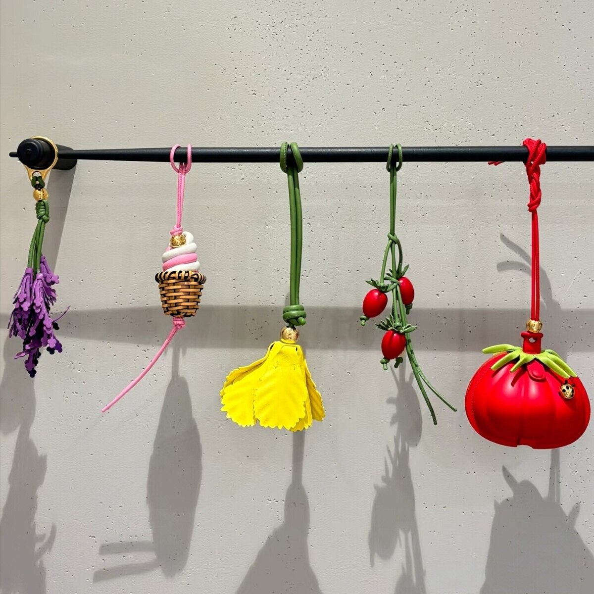 Loewe's new favorite bag charm: tomato raspberry lavender tulip ice ...