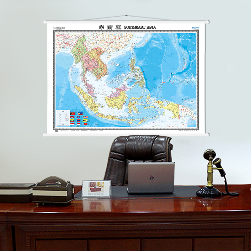 2025年东南亚地图挂图：办公室必备，高清防水，看尽东南亚风情！🌍 -一般用中国地图-淘宝百科网