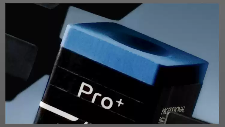 TP7500职业版巧克粉中八小头大头杆专用无尘台球枪粉 7500云雾灰与PRO+蓝色H皮头专用粉