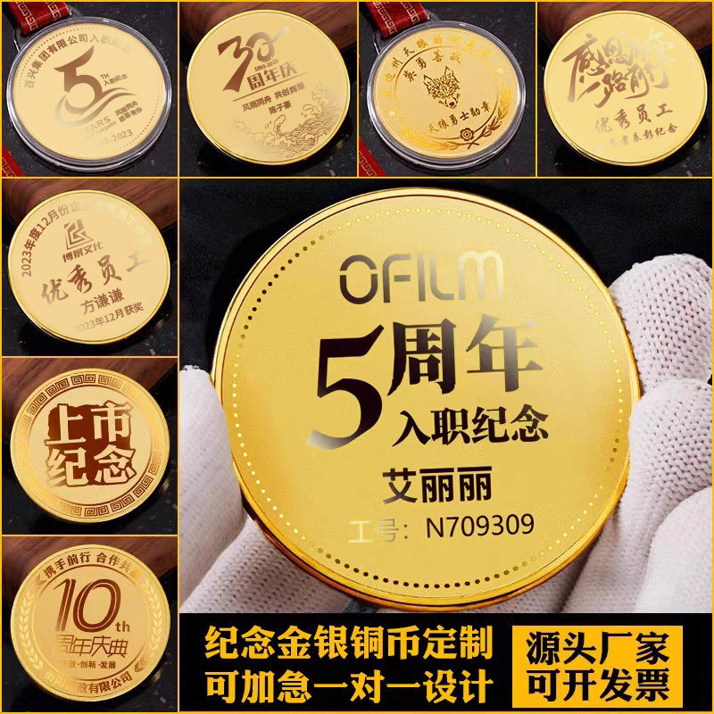 Custom badges: gold, silver, and bronze coin commemorative medals – how ...
