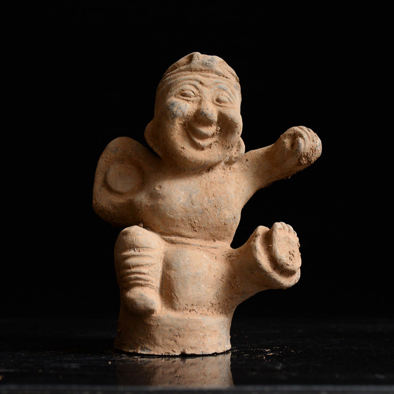 [USD 74.05] Antiographed pottery Han substitute drums rap figurine ...