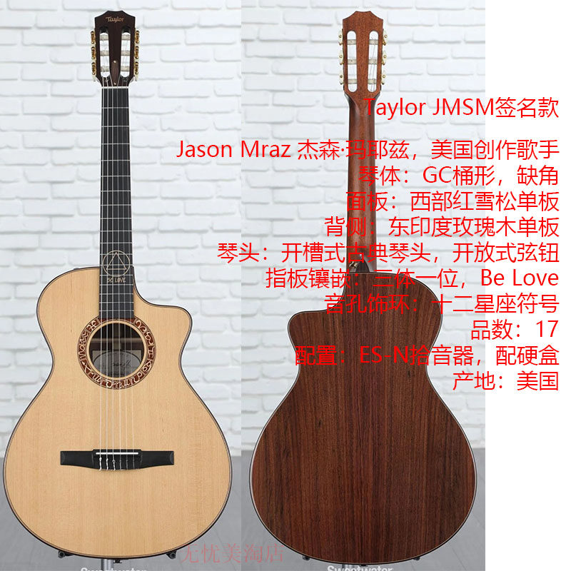 Taylor 214ce-N、314ce-N & JMSM签名款尼龙弦电箱民谣吉他，顶级玩家的选择？🎸深度测评---淘宝好物网
