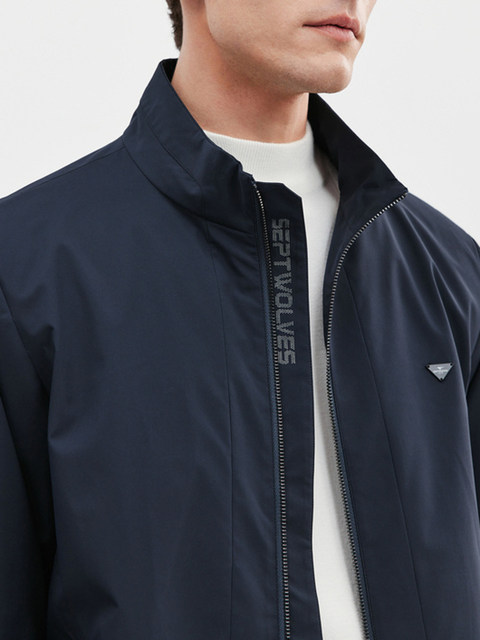 Seven Wolves Casual Standing Collar Jacket Men's Autumn New Simple ...