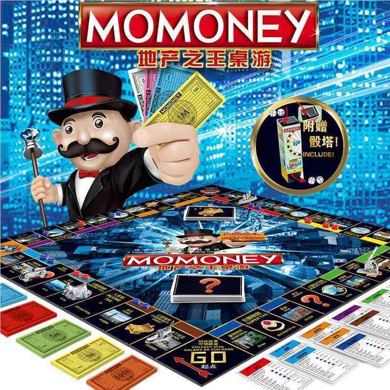 Super large monopoly board game adult edition: 🏠 Real estate tycoon ...