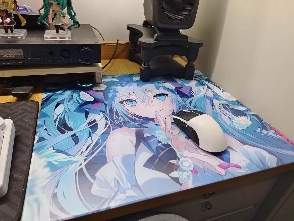 WALLHACK 4.0 初音miku日本限定款电竞钢化玻璃鼠标垫顺滑复刻版评价 - 淘宝网