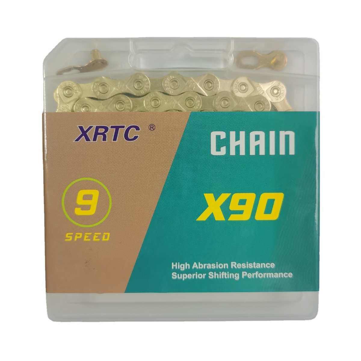 XRTC金色9-18-27速自行车链条山地公路脚踏单车自行车变速车链条