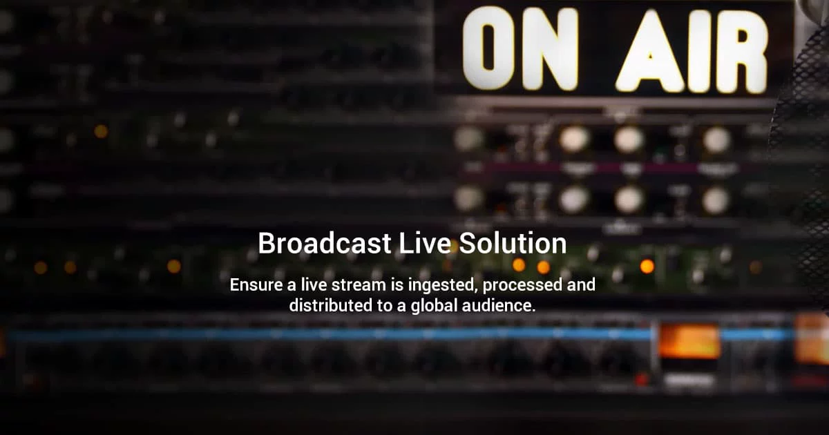 Broadcast Live Solution for Global Live Streaming - Alibaba Cloud