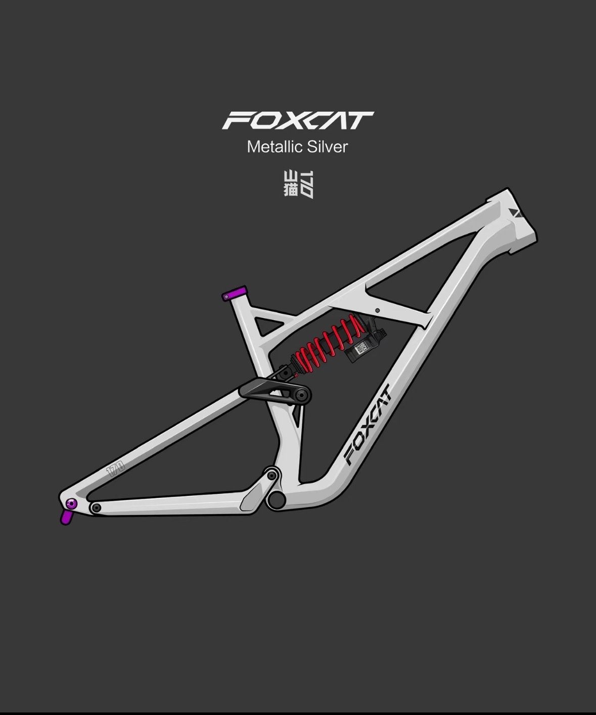 Foxcat 山猫170 软尾车架 enduro mtb