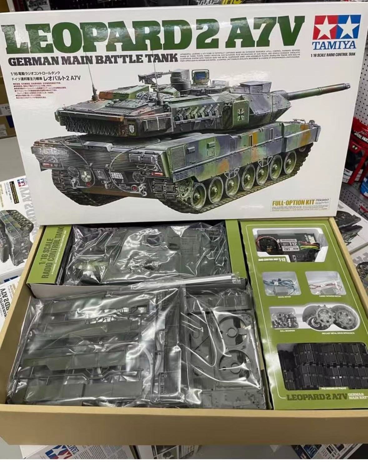 田宮TAMIYA 56047豹2A7 1/16坦克