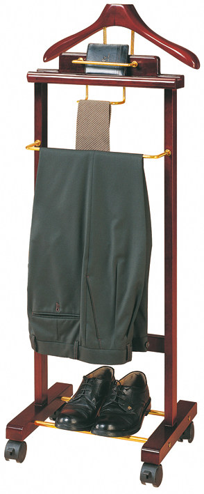 Hotel suite hanger coat rack solid wood suit hanger hotel floor-to ...