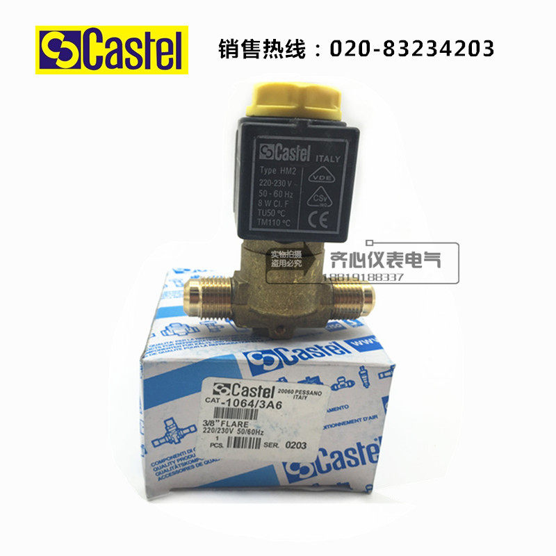 [USD 64.33] Castel Solenoid Valve with Coil 1064 3A6 3 8 Interface 220V ...