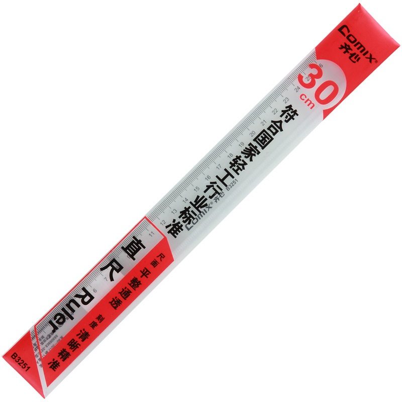 [USD 4.52] A 30cm ruler for a transparent plastic ruler drawing ruler ...