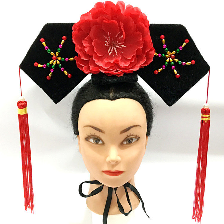 [USD 8.35] Qing Dynasty Manchu Gown Court Headwear Girls Hougu Show ...