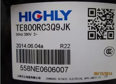 New Hitachi 5 HP compressor TE800RC3Q9JK compressor Hitachi TE800