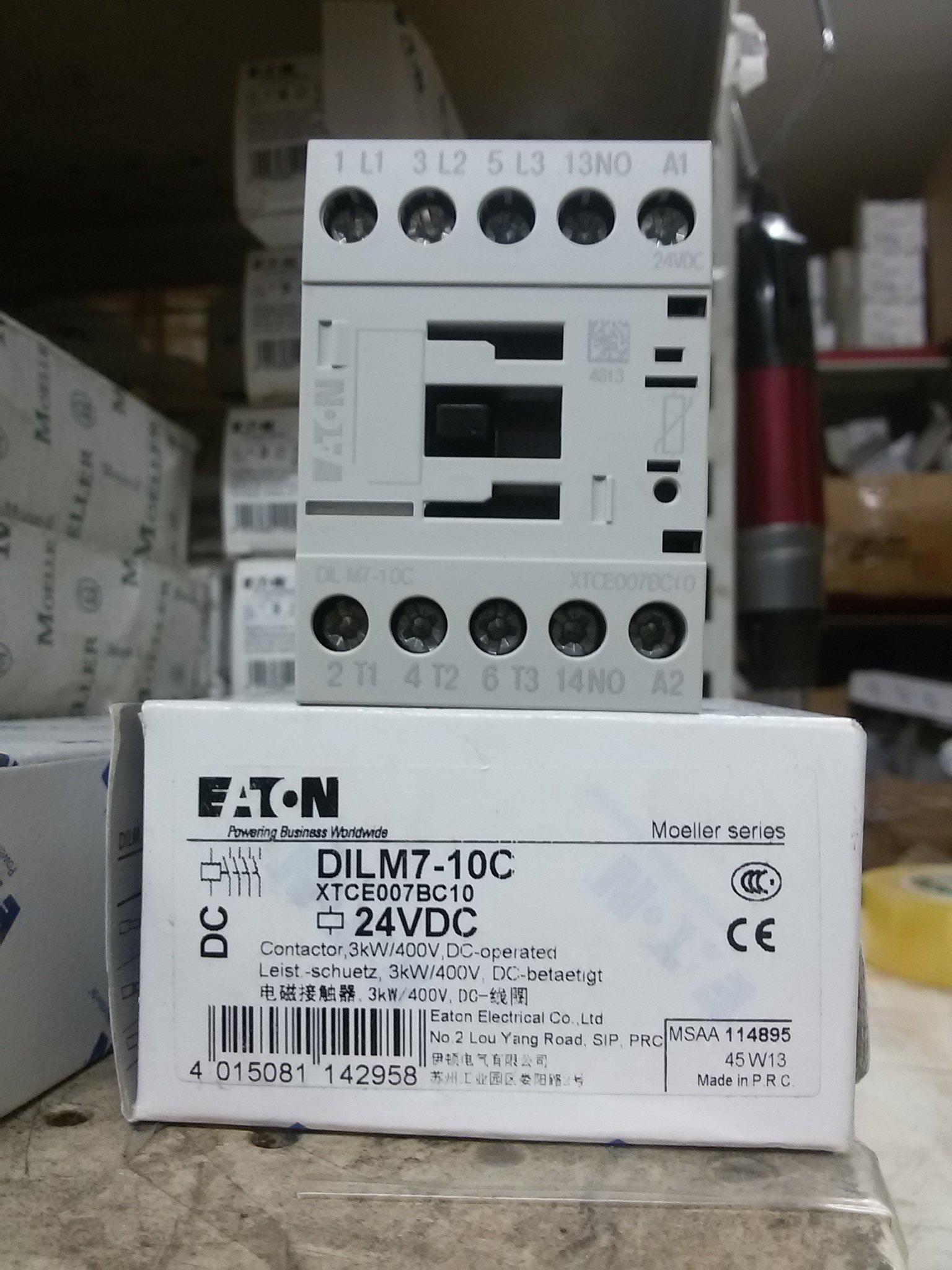 [USD 51.66] ETN Eaton Moeller Contactor DILM7-10C 01C DC24V 24-27VDC ...