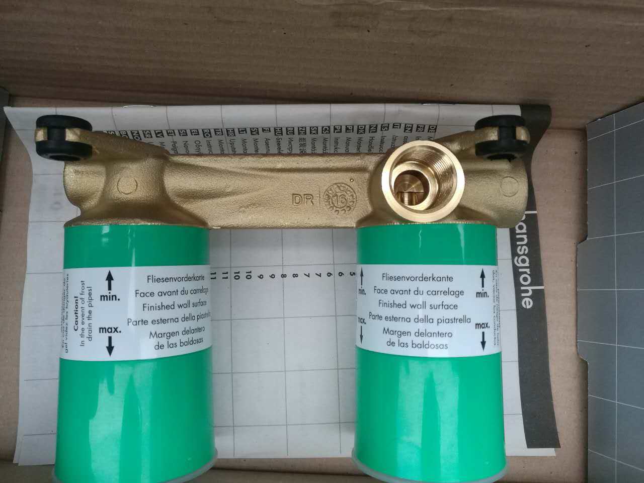 [USD 314.64] Spot Hansgrohe concealed wall out Basin faucet spool base ...