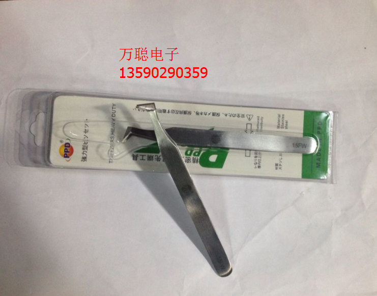 [USD 14.24] PPD element tweezers 15FW silicon wafer clamp forceps core ...
