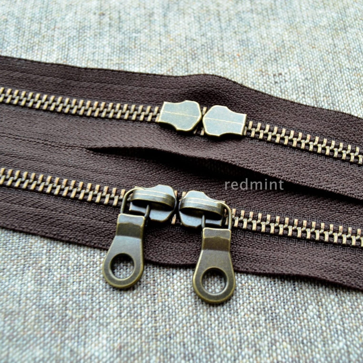 YKK双头拉链5号古铜闭尾，手工布袋皮具DIY的新宠儿？🔥-拉链-淘宝好物网