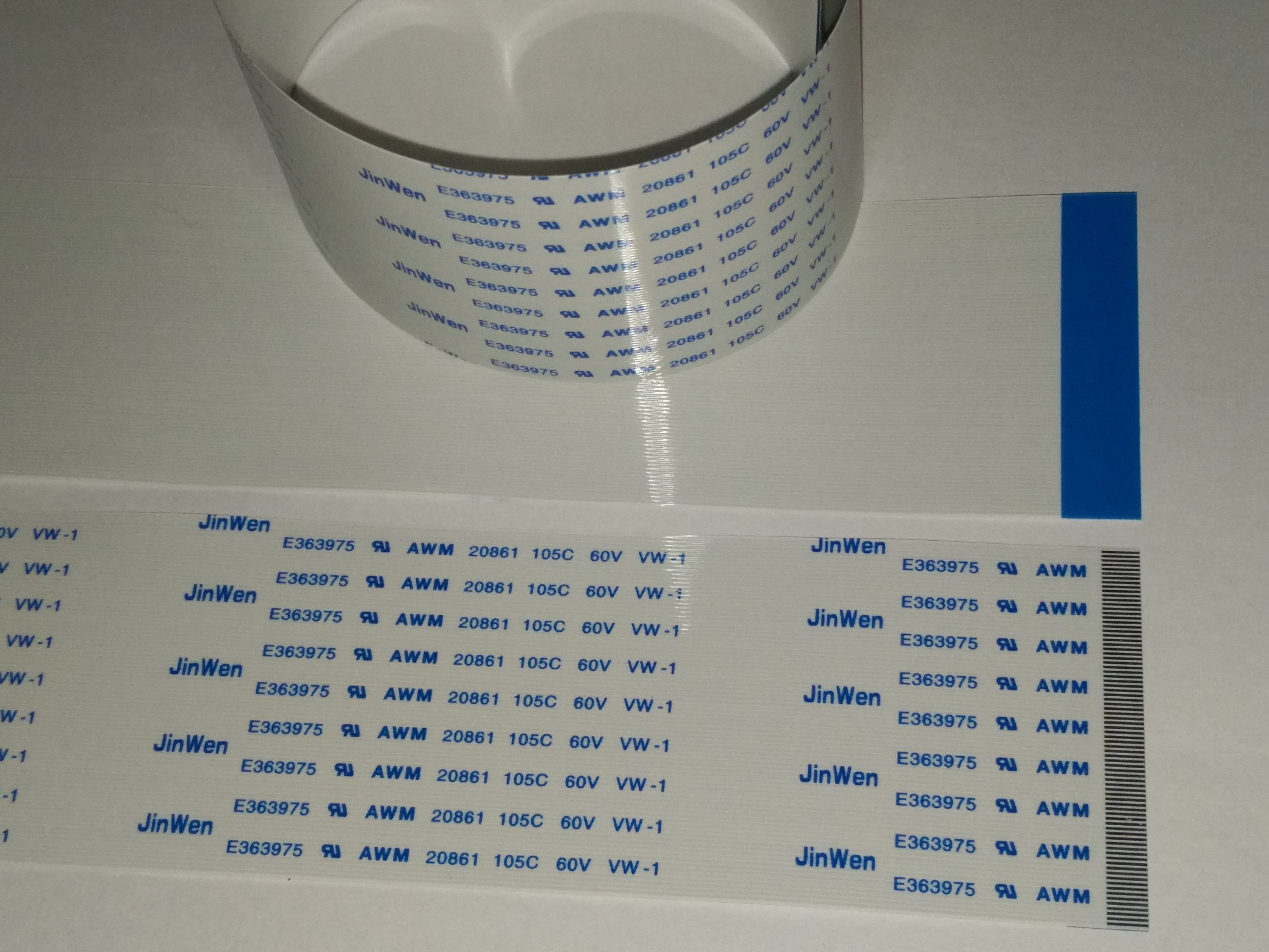 JinWen E363975 AWM 20861 105C 60V VW-1连接线排线 扁平转接线