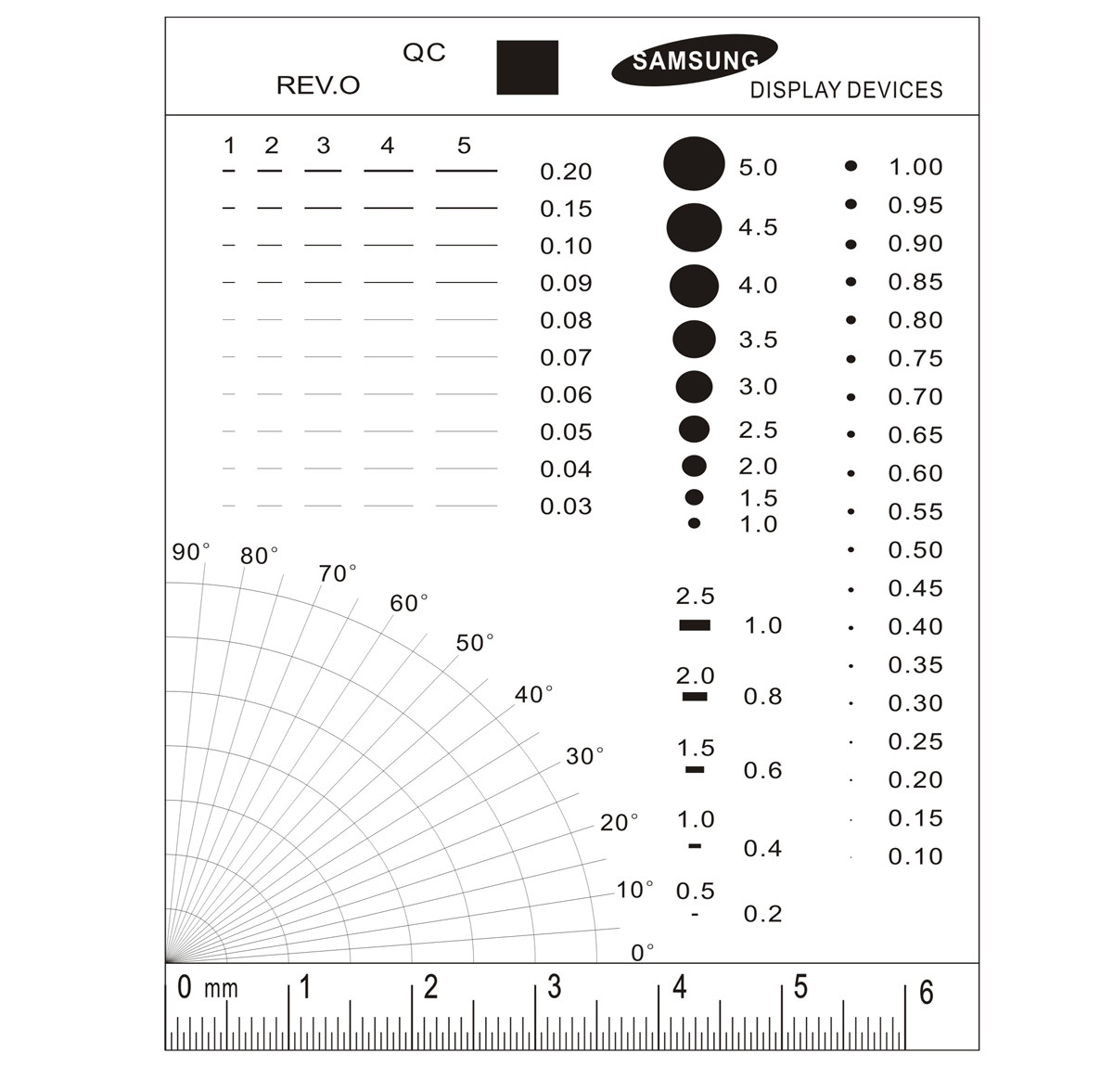 [USD 4.67] Stain point card line rules Firin ruler comparison card ...