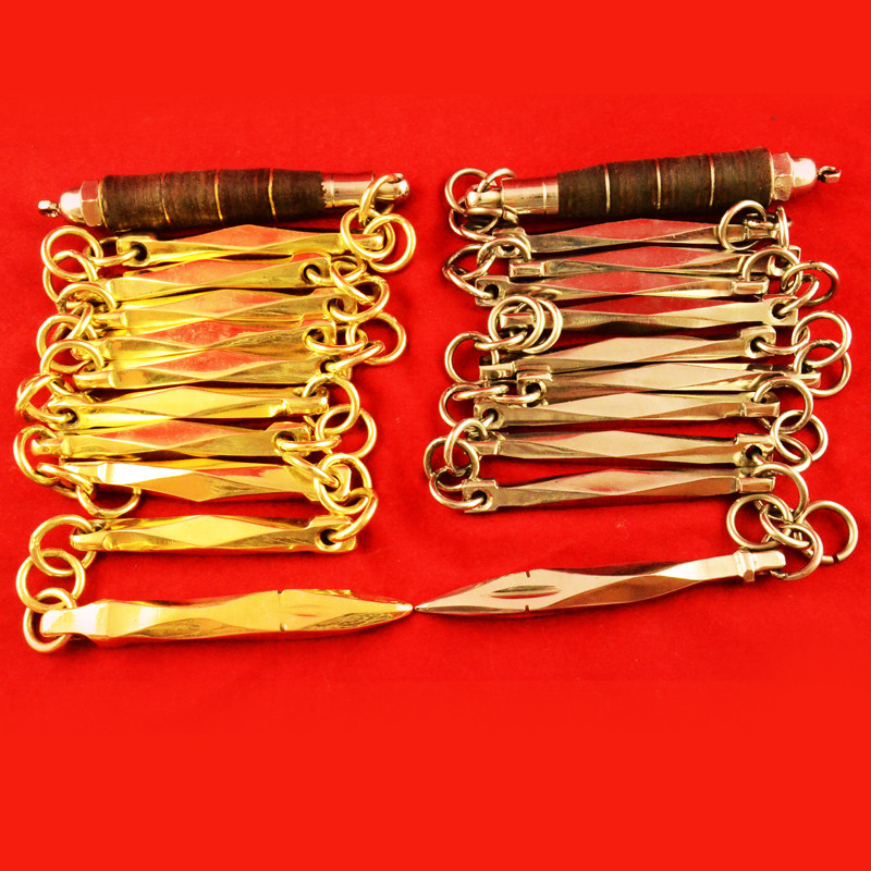 Nine-section whip made of pure steel and copper, multi-eight-sided ...