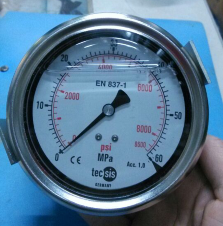 Original tecsis EN 837-1 Borden pipe pressure gauge Germany TECSIS 60MPA