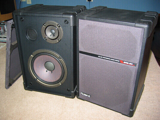Roland SRS-80 Professional speaker speaker pair made in Japan