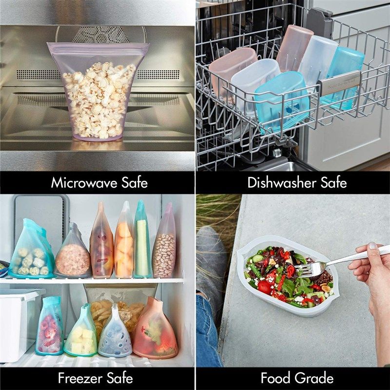 Freshness Protection Bag Reusable Silicone Food Storage Seal，保鲜新神器？深度测评 ...