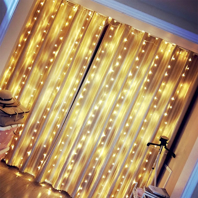 [USD 19.72] LED curtain Lights star Lights lantern lights string lights ...
