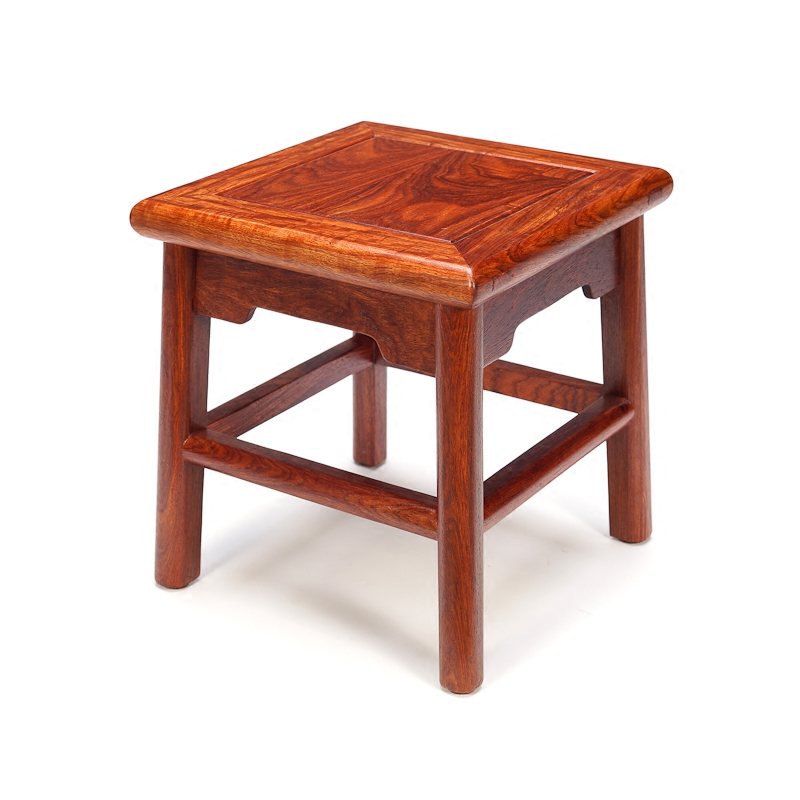 Купить Низкая табуретка Красное дерево небольшой квадратный табурет ...