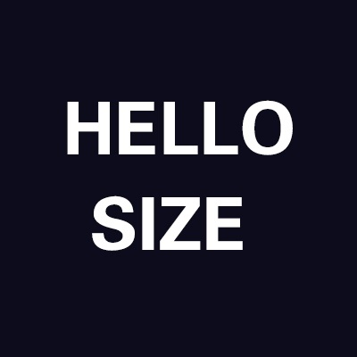 HELLO SIZE