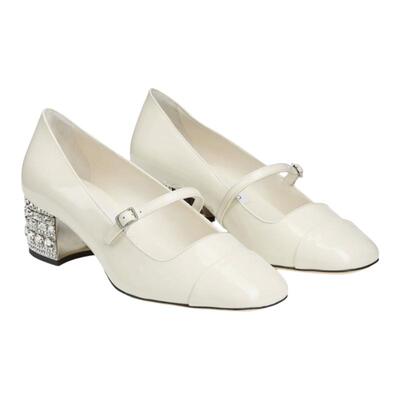 JIMMYCHOO/玛丽珍粗跟高跟鞋