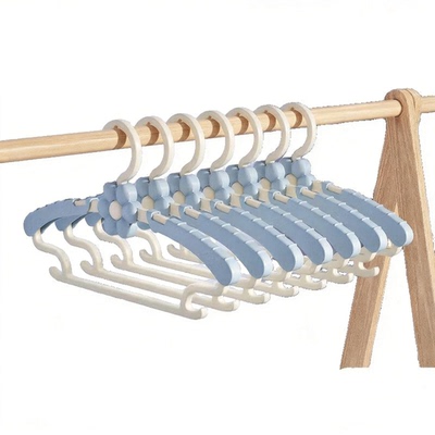访客儿童卡通衣架无痕不起肩防滑加粗款加厚家用宝宝幼儿可伸缩