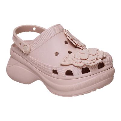 Crocs卡骆驰小鲸鱼复古绢花洞洞鞋厚底花园鞋沙滩鞋女鞋|213117