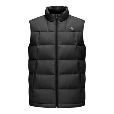 斯凯奇男士马甲秋冬款时尚休闲保暖梭织羽绒背心 P425M013/0018