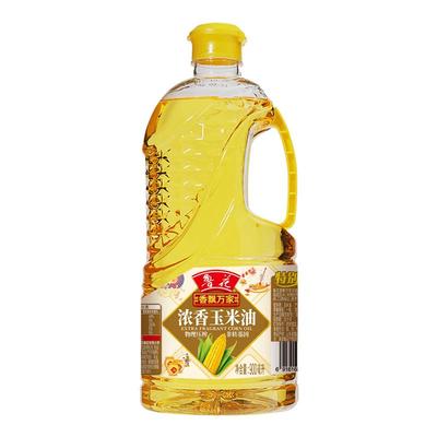 鲁花香飘万家系列浓香玉米油900ml物理压榨 非转基因 食用油 粮油