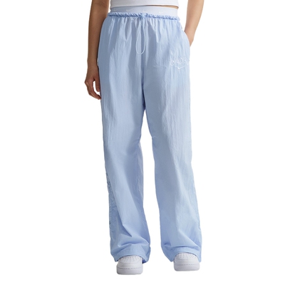 NIKE耐克女裤子高腰降落伞长裤宽松抽绳收口梭织运动裤IR7573-411