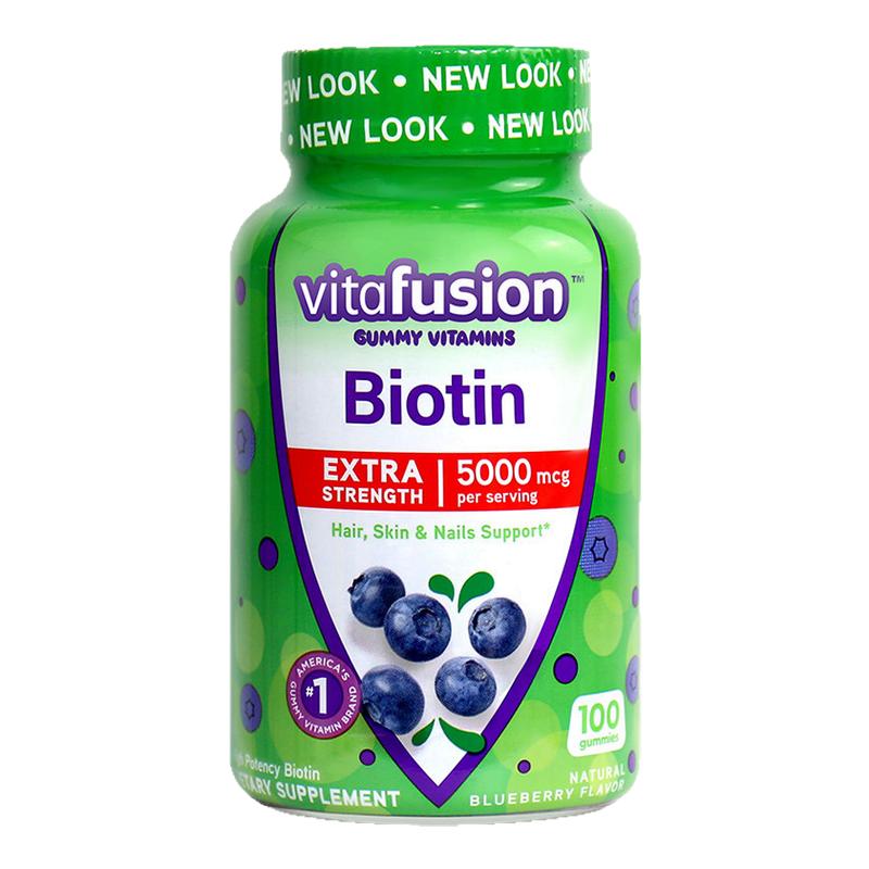 vitafusion生物素b族biotin密发复合维生素软糖b7养发护发食品