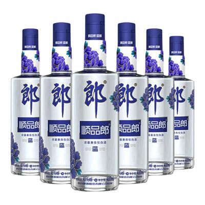 郎酒顺品郎蓝顺45度480ml纯粮食酒旗舰店正品浓酱兼香型白酒箱装